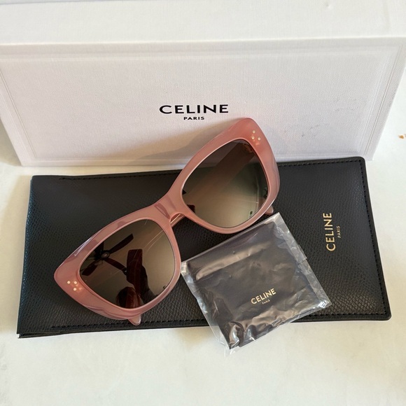 Celine | Accessories | Celine Pink Women Sunglasses Retail 52 | Poshmark